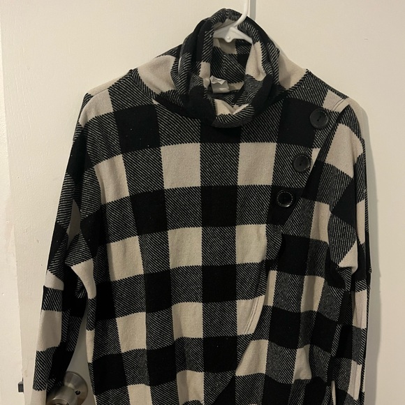 Sweaters | Buffalo Plaid Cowl Neck Sweater | Poshmark